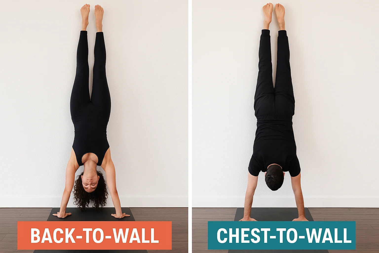Back-to-Wall vs. Chest-to-Wall: Which Handstand Should Beginners Learn ...